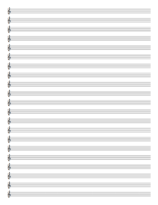 Partituras/pentagramas en blanco y en PDF para imprimir. Descarga ...