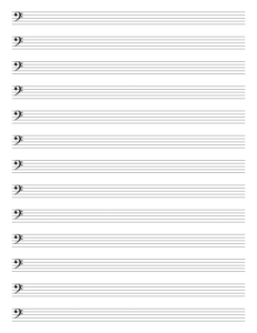 Partituras/pentagramas en blanco y en PDF para imprimir. Descarga ...